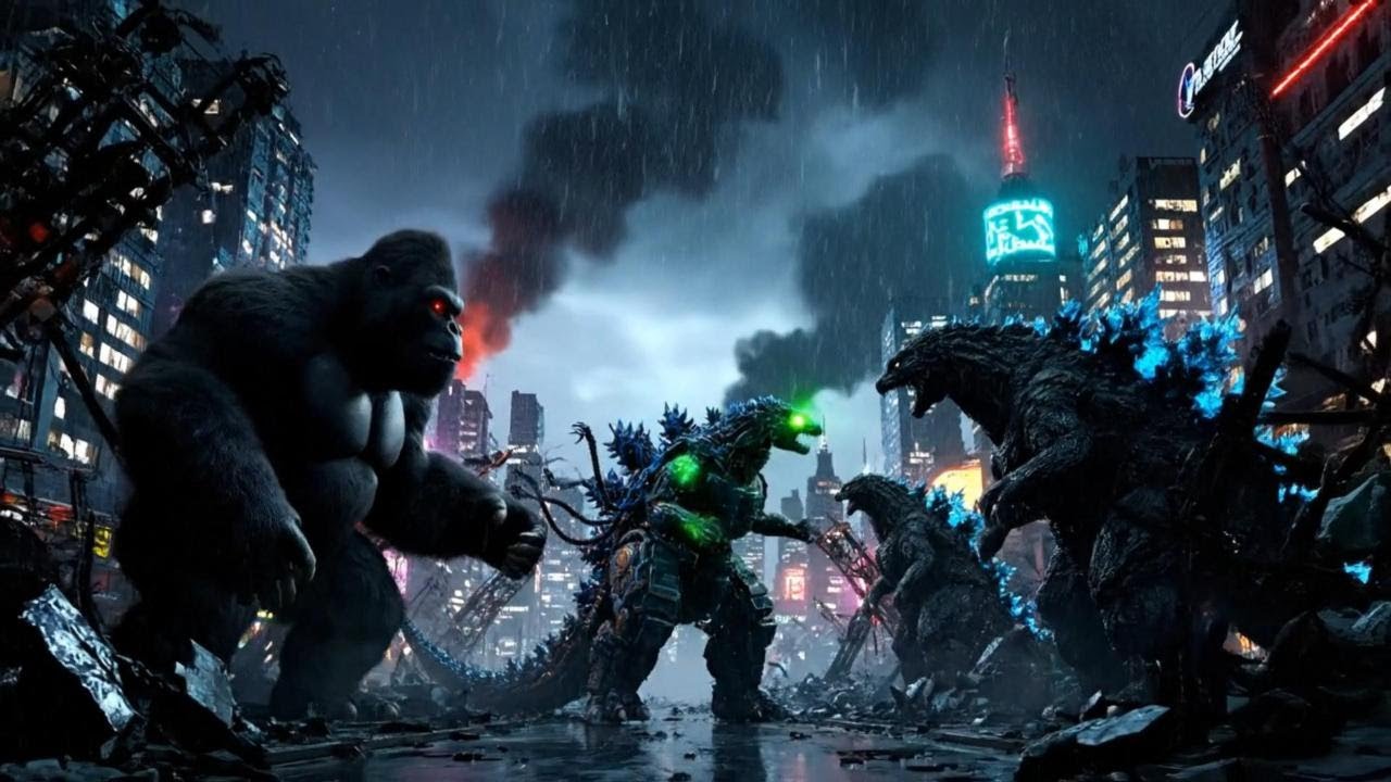 Godzilla and King Kong vs APEX Mechagodzilla Ultimate AI Threat - YouTube
