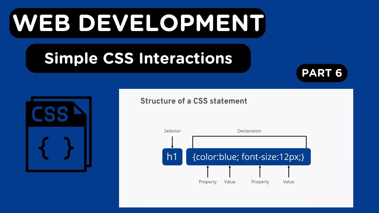 Intro To Css Part 6 Adding Simple Css Interactions Hover Effects 2675