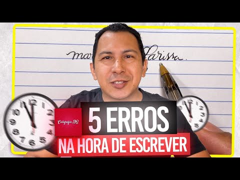5 ERROS que você comete que deixam sua letra feia. Dicas para ter a ...