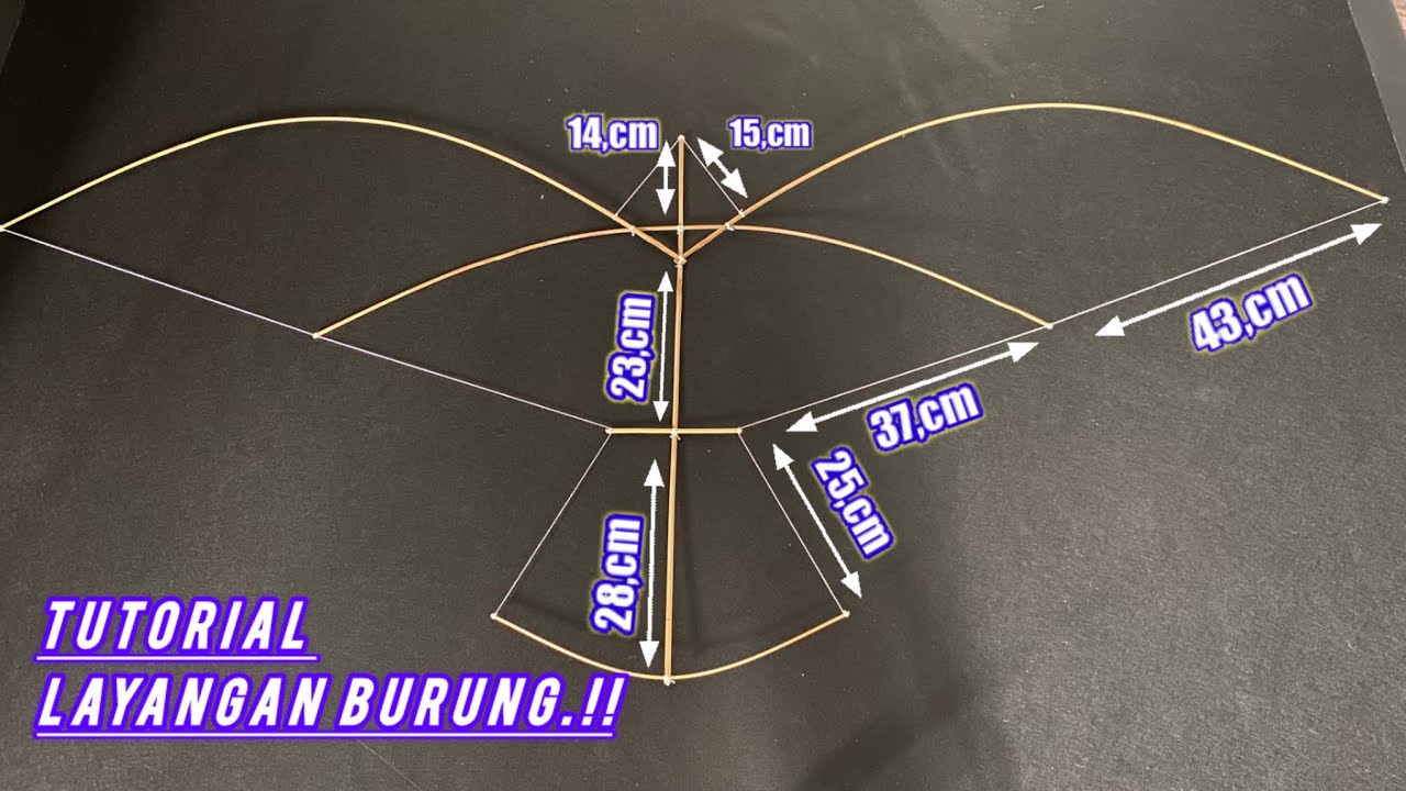 HOW TO MAKE A BIRD KITE // Cara Membuat Kerangka Layangan Burung - YouTube