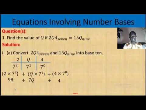 Number Bases(Equations Involving Number Bases-Part 2) - YouTube
