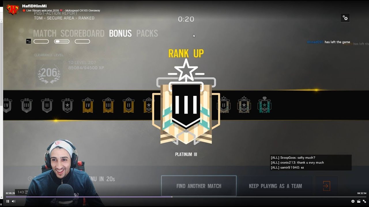 Ranked Match: Full Game Platinum 3 - Rainbow Six Siege PC - YouTube