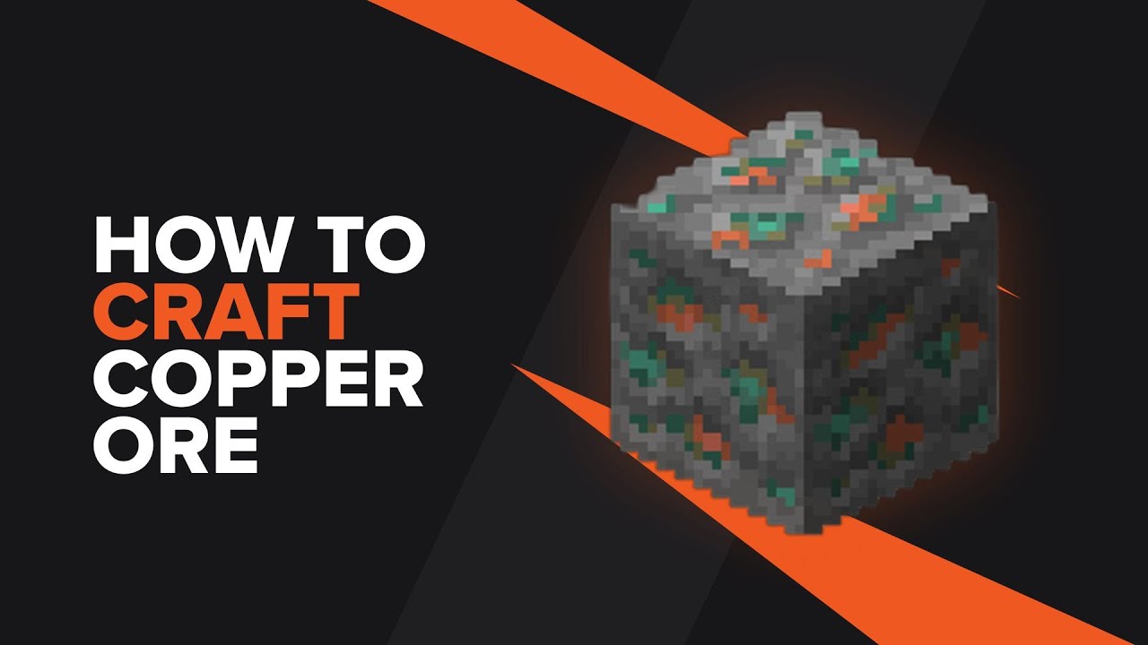 How to make Copper Ore in Minecraft - YouTube