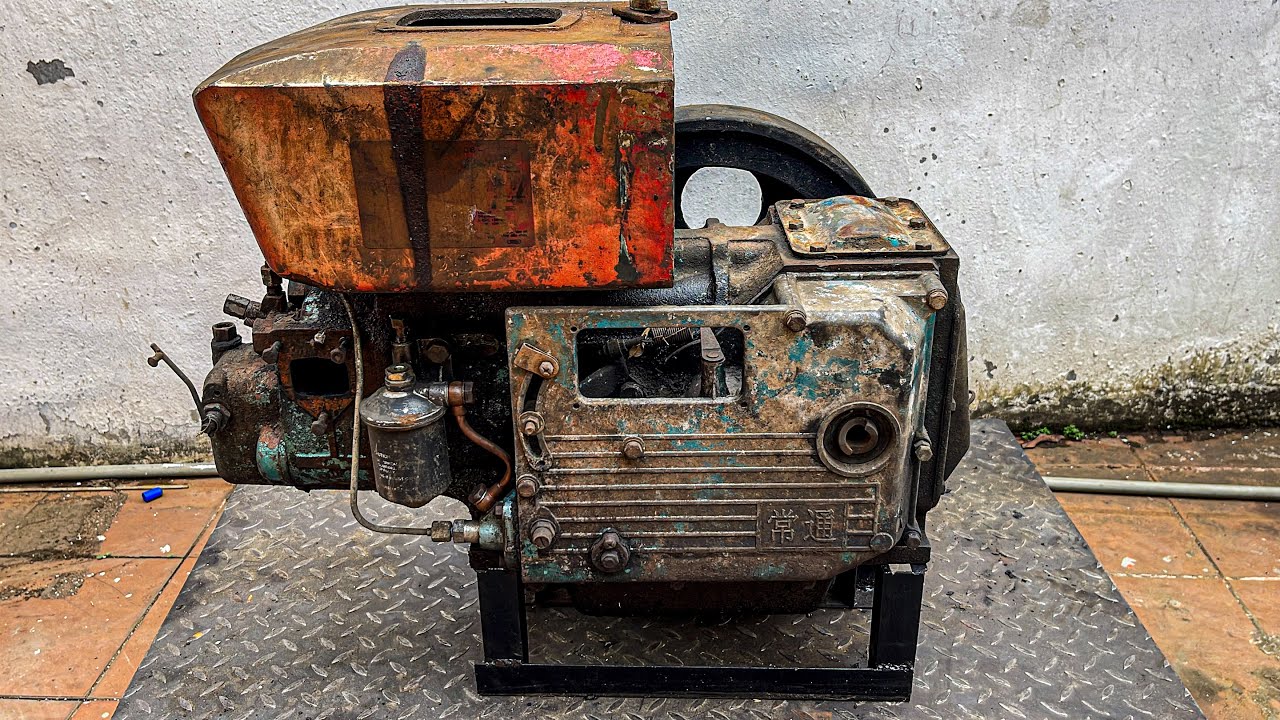 Restoration And Repair Old Rusted D15 Diesel Engine // Old D15 Diesel ...