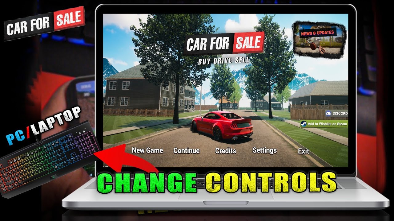 How To Change Control in Car For Sale PC/Laptop | Edit Control Car For ...