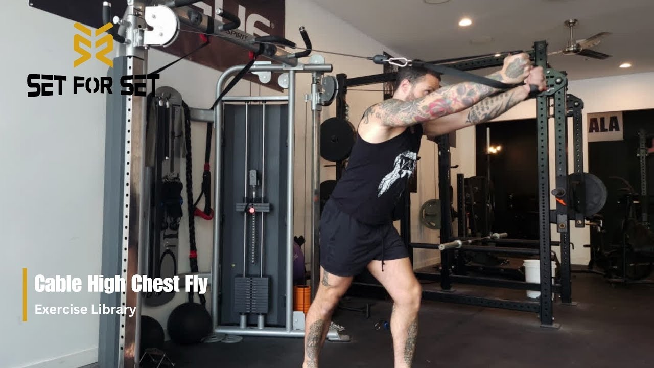 Cable High Chest Fly | SFS Exercise Library - YouTube
