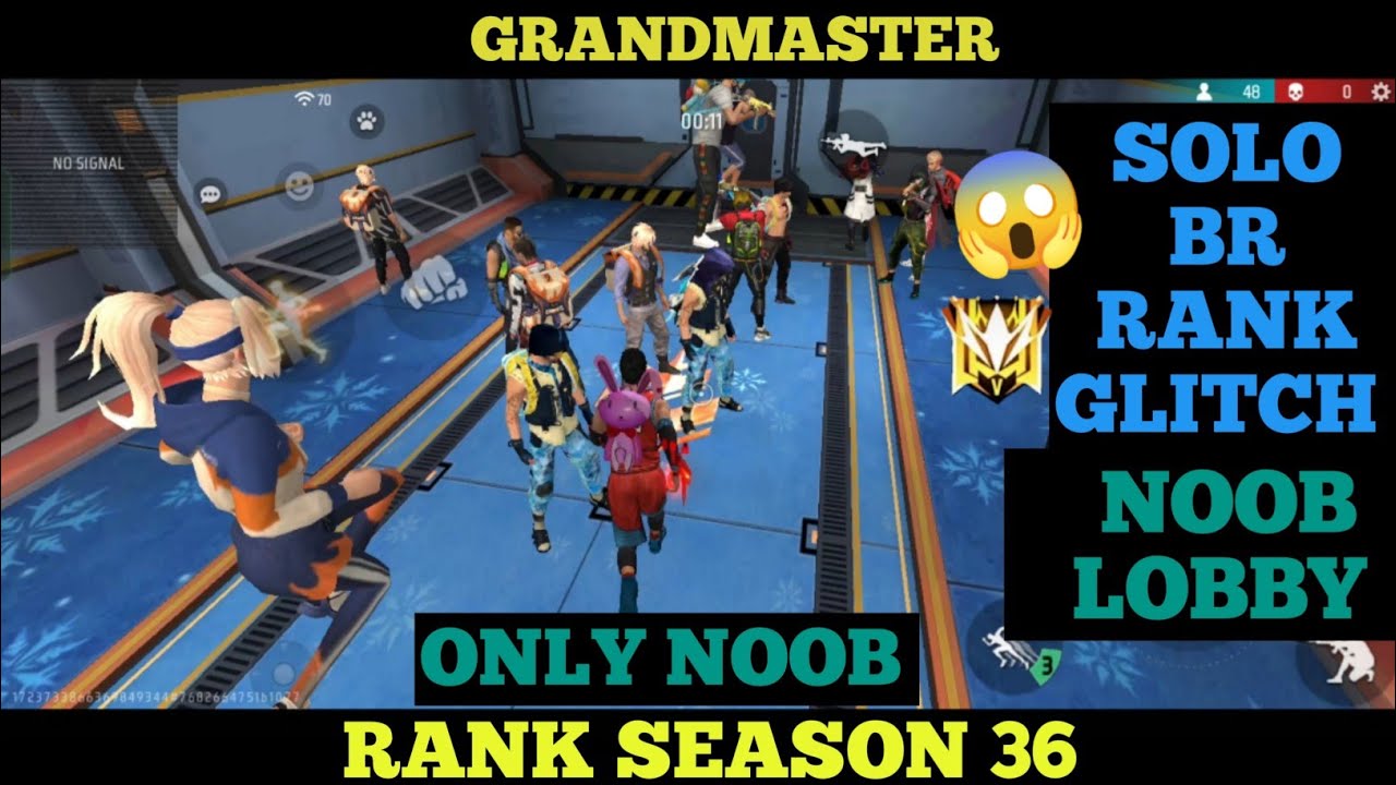 BR RANK BOT LOBBY GLITCH 😱 SOLO RANK PUSHING | RANK SEASON 36 @DCM999 ...