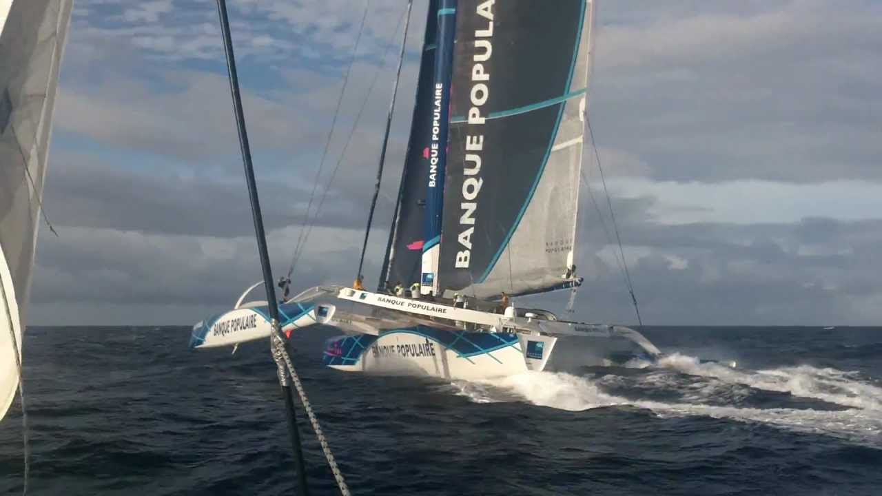 Banque populaire High Speed Trimaran Mid Atlantic ARC2011 - YouTube
