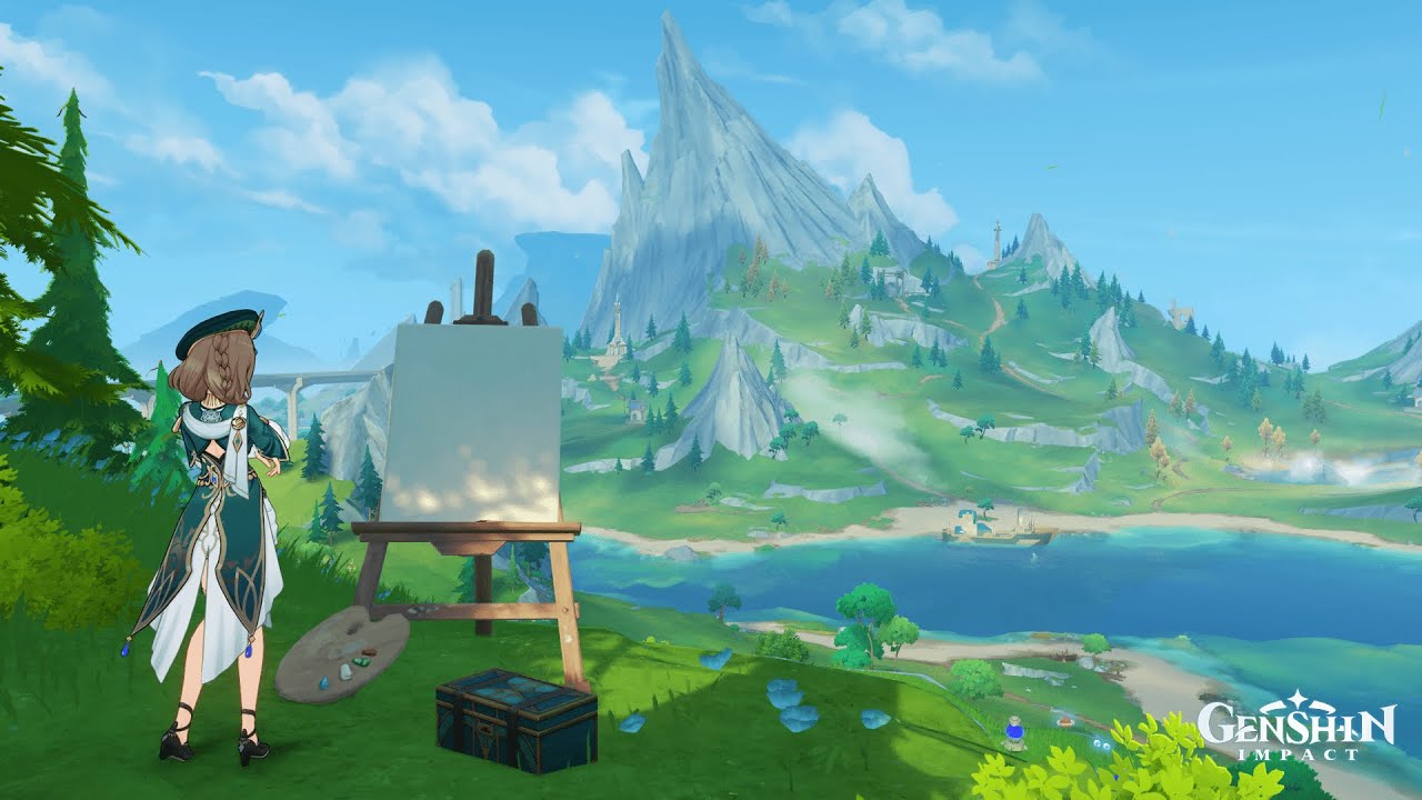 You Must See The Hidden "View" of Fontaine In This Painting! - Genshin ...