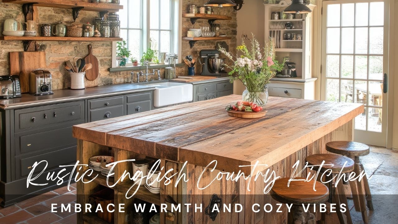 Rustic English Country Kitchen Design Ideas: Embrace Warmth and Cozy ...