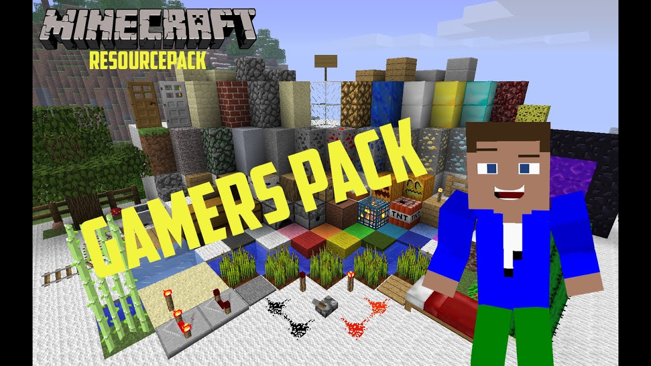 MINECRAFT TEXTURAS -GAMERS PACK-Textura Para PVP - YouTube