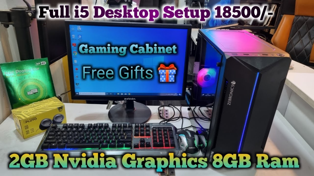 Full Desktop Setup With 1 year Warranty | Gaming Cabinet #gaming # ...