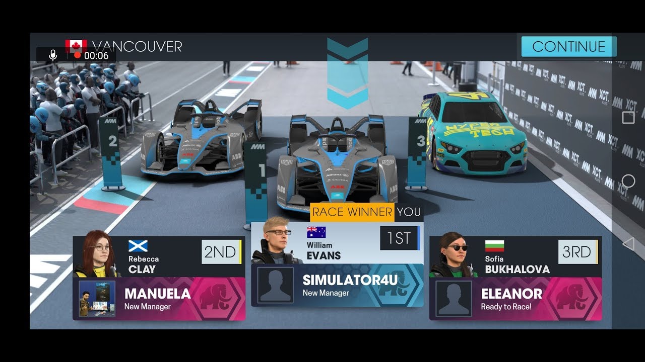 Motorsports Racing Winner at Vancouver Race Begin Track Trait - Short ...