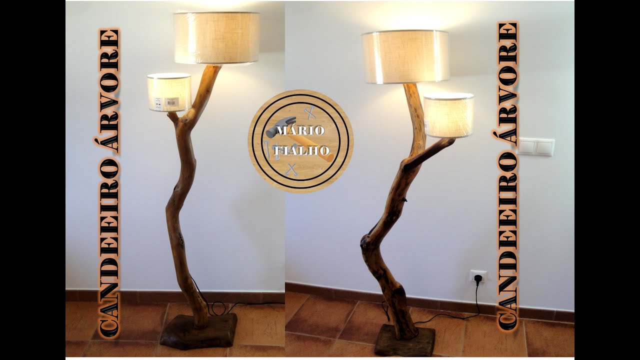 Como Fazer Candeeiros Árvore - DIY - YouTube