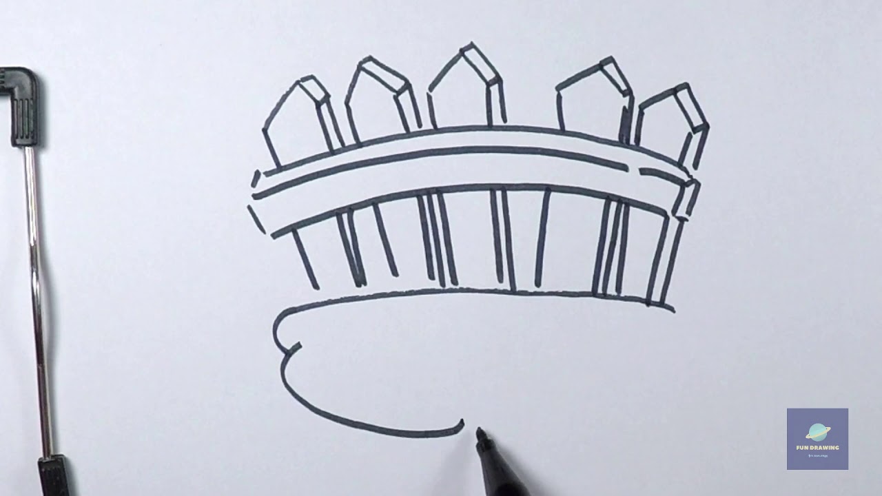 How to Draw fench - YouTube