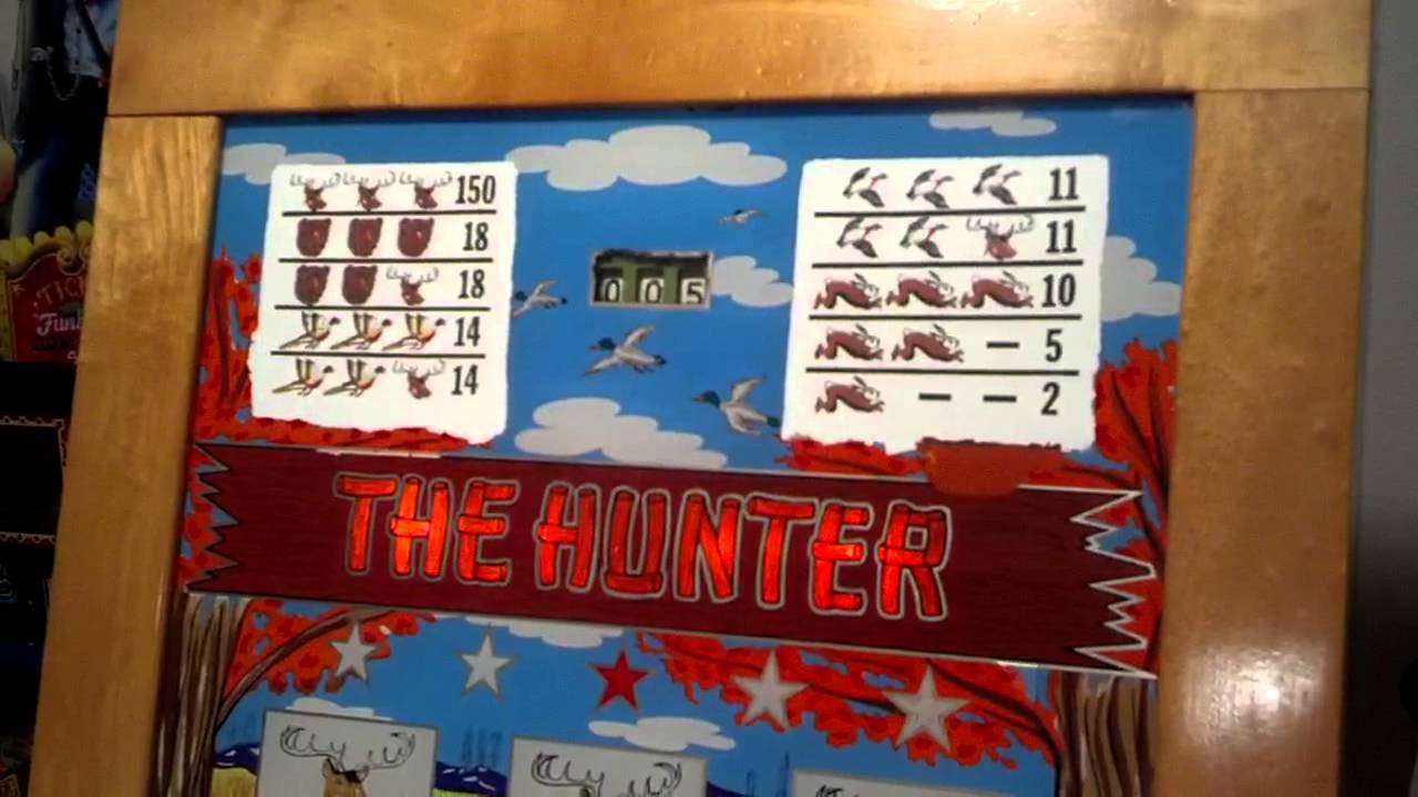 Rare Flasher Style Slot Machine "The Hunter" 1956 - YouTube