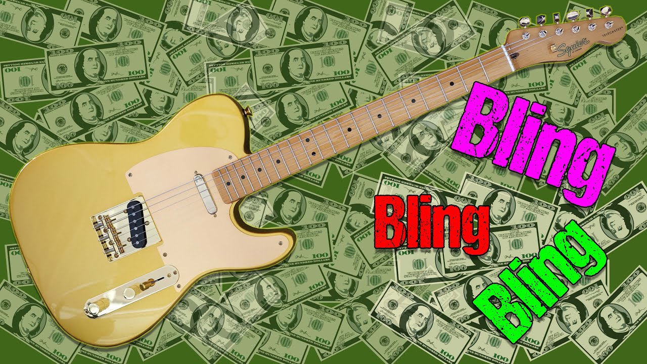 Building a Bling Bling Telecaster - Money Money Money #guitar # ...