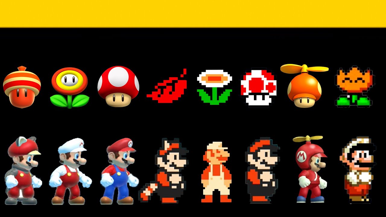 Super Mario Maker 2 - All Power-Ups (Mario) - YouTube