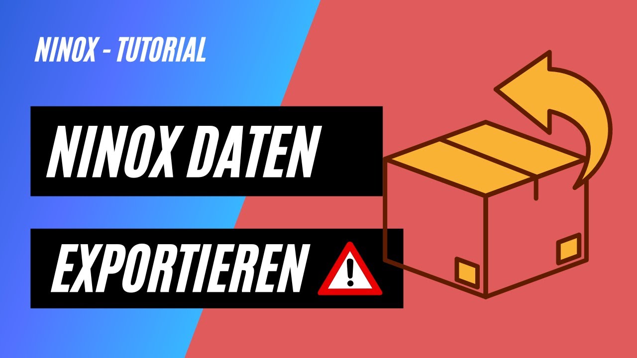 VORSICHT! beim Export von Daten aus Ninox - YouTube