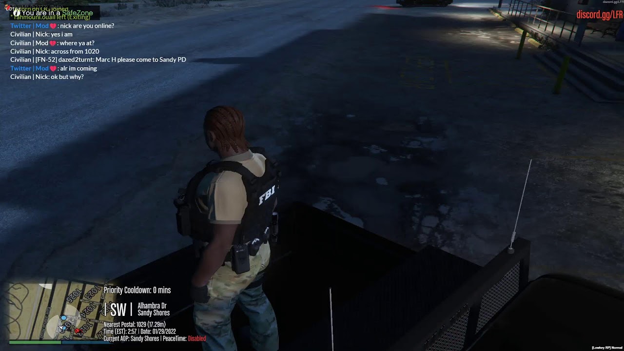 FBI Patrol on Lowkey RP (DOJ vMenu FiveM server) streaming till bored ...