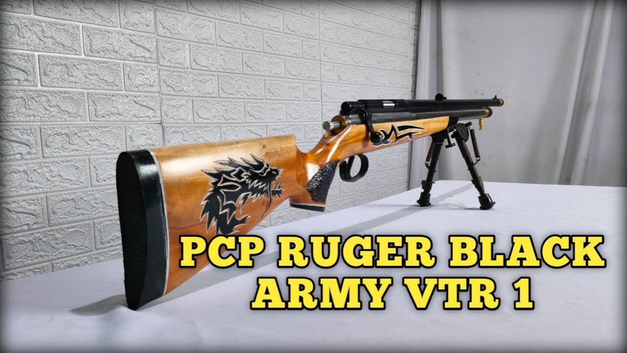 PCP RUGER BLACK ARMY MONEL OD 27 #082139638809 - YouTube