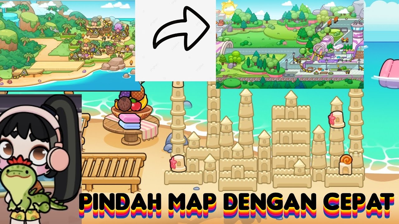 CARA CEPAT PINDAH DARI PANTAI KE MAP LAMA TANPA PESAWAT DI AVATAR WORLD ...