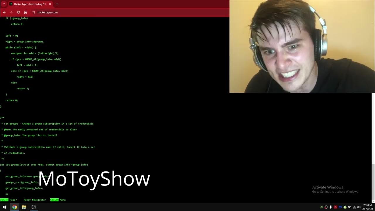 Psycho Coder Goes Crazy Coding - YouTube