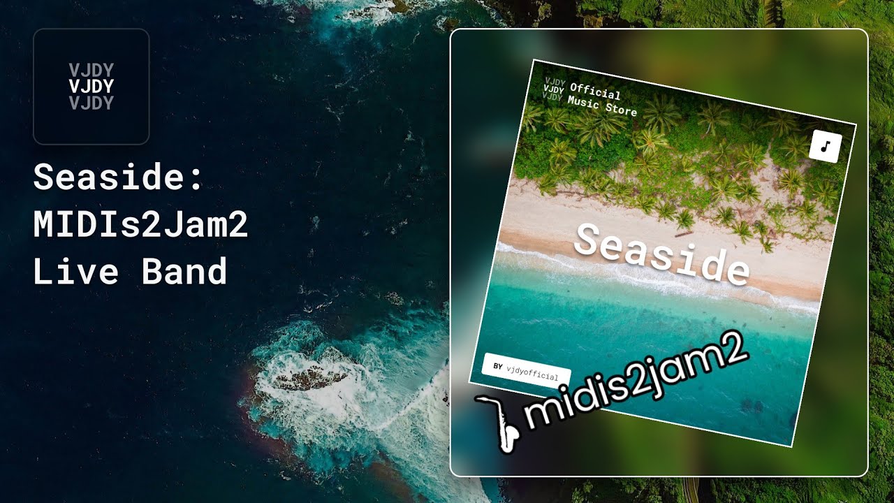 Seaside: MIDIs2Jam2 Live Band - YouTube