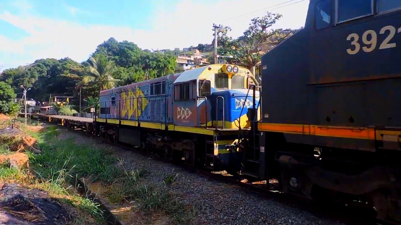 Rara locomotiva GE U20C que foi VENDIDA em sua última viagem pela Linha ...