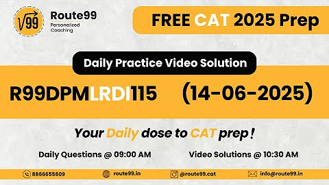 CAT 2025 DILR Daily Practice | Master Logical Reasoning & Data Interpretation - YouTube