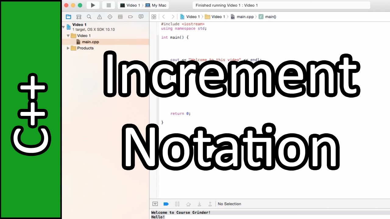 Increment Notation C Programming Tutorial 16 Pc Mac 2015 Youtube 9095