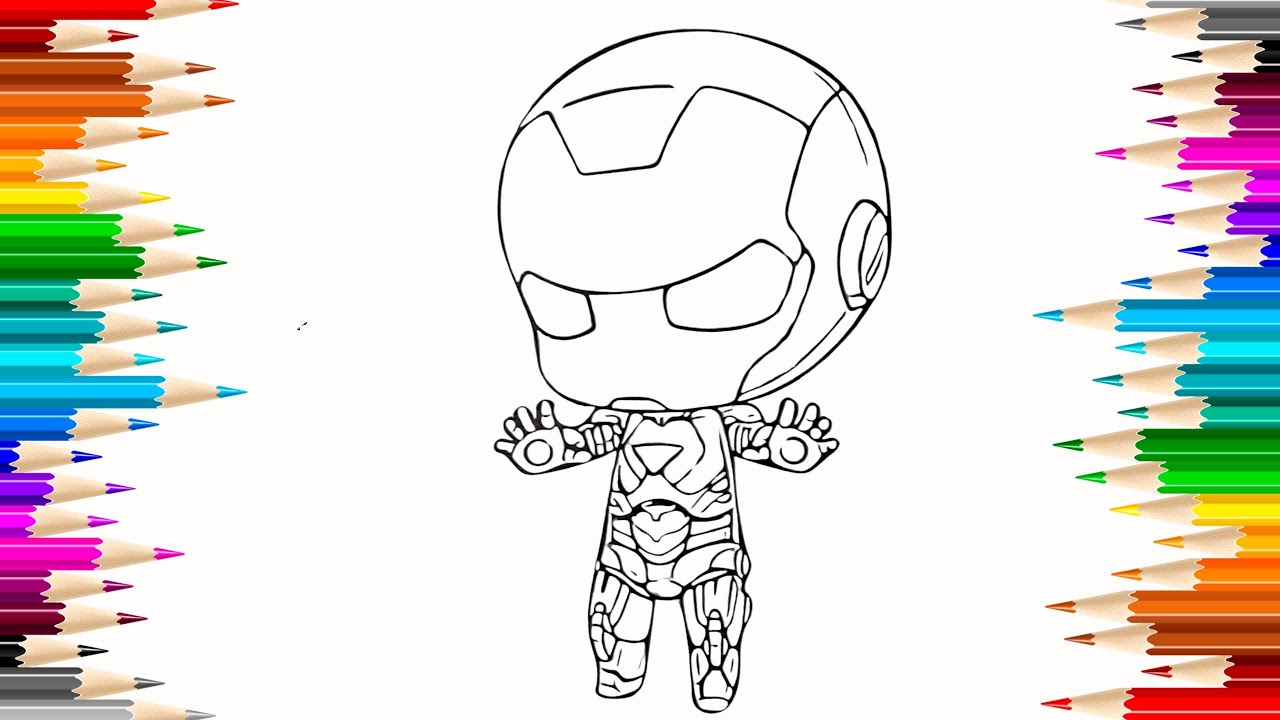 Coloring Iron Man Baby with Markers | Fun Coloring Activity - YouTube