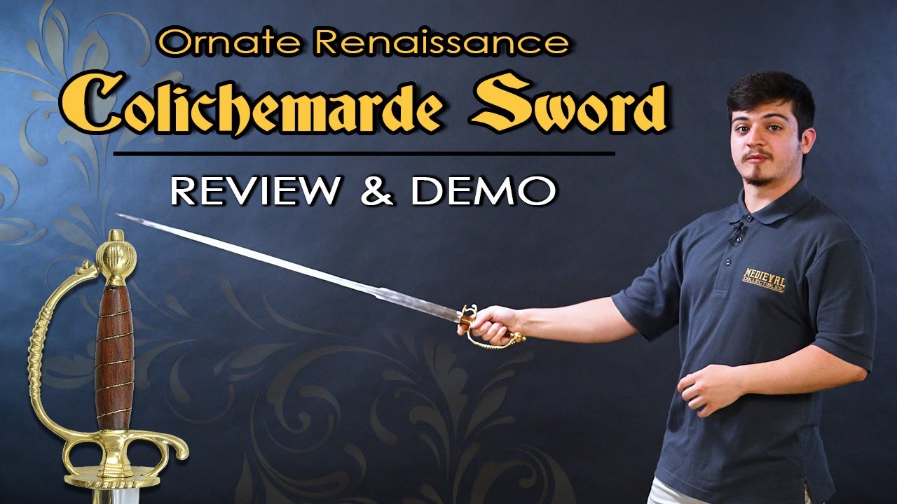 Ornate Renaissance Colichemarde Sword Review and Demo | Medieval ...