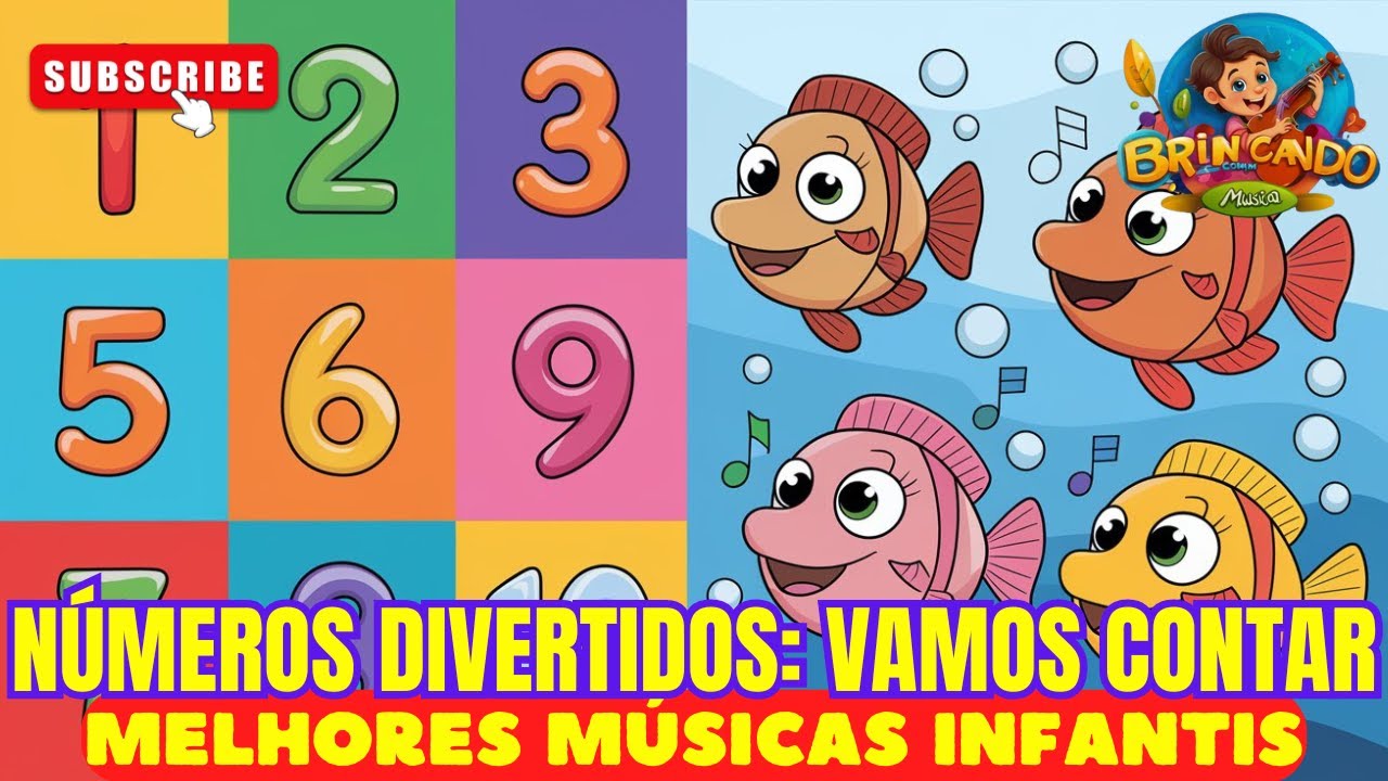 Números Divertidos! Vamos Contar e Sorrir Juntos! 🔢🎶 Canções Infantis ...