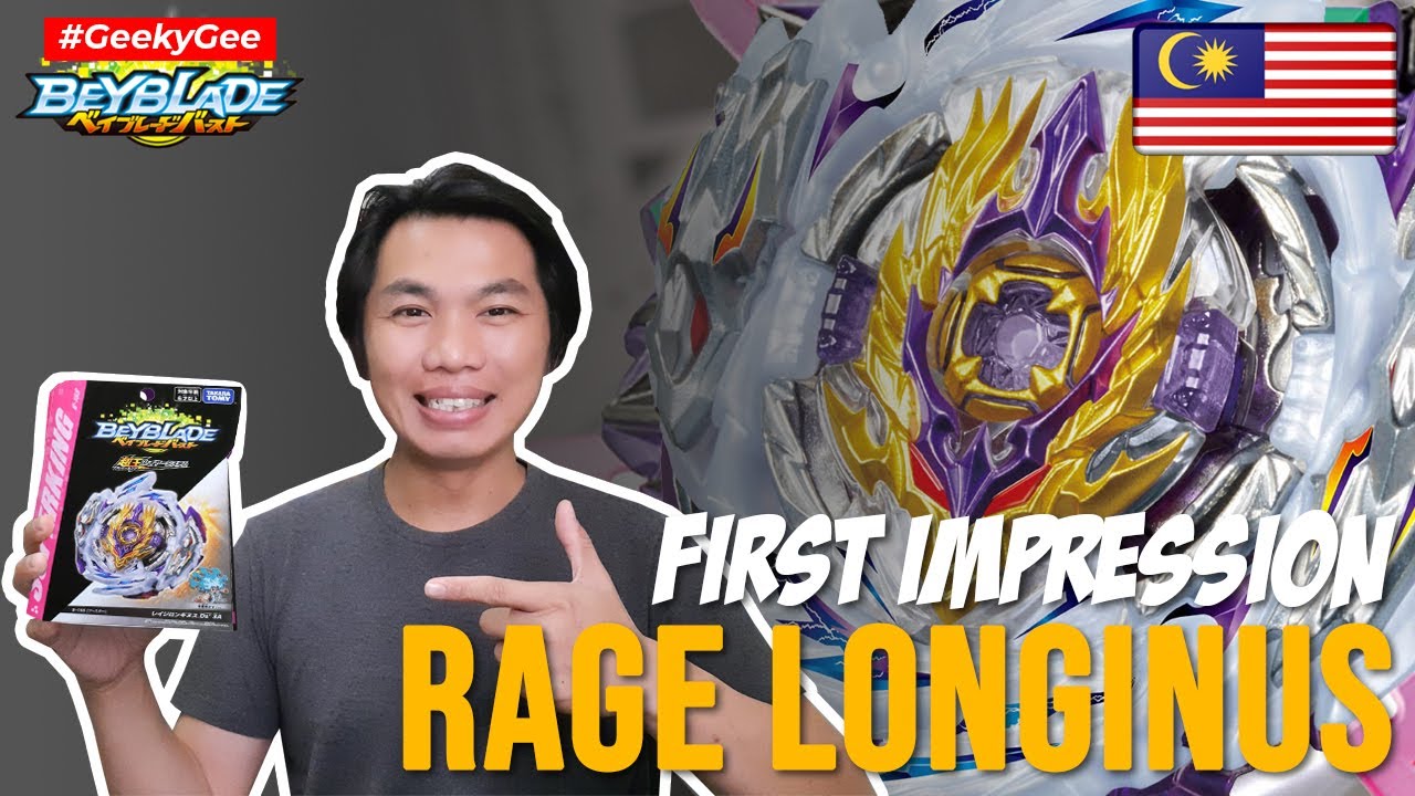 FIRST ACTION !!! RAGE LONGINUS.DS' 3A (B-168) Breaking News | Beyblade ...
