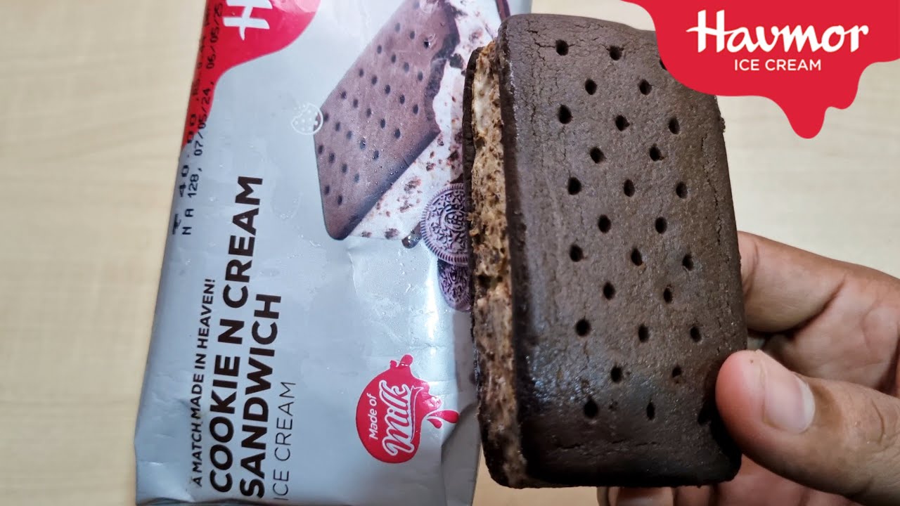 Havmor Cookie N Cream Ice Cream Sandwich | Ingredients, Taste, Price ...