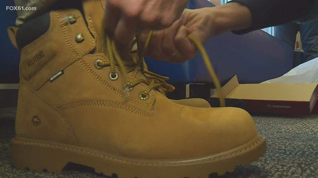 Hartford homeless find footwear salvation at Dunkin Donuts Park - YouTube