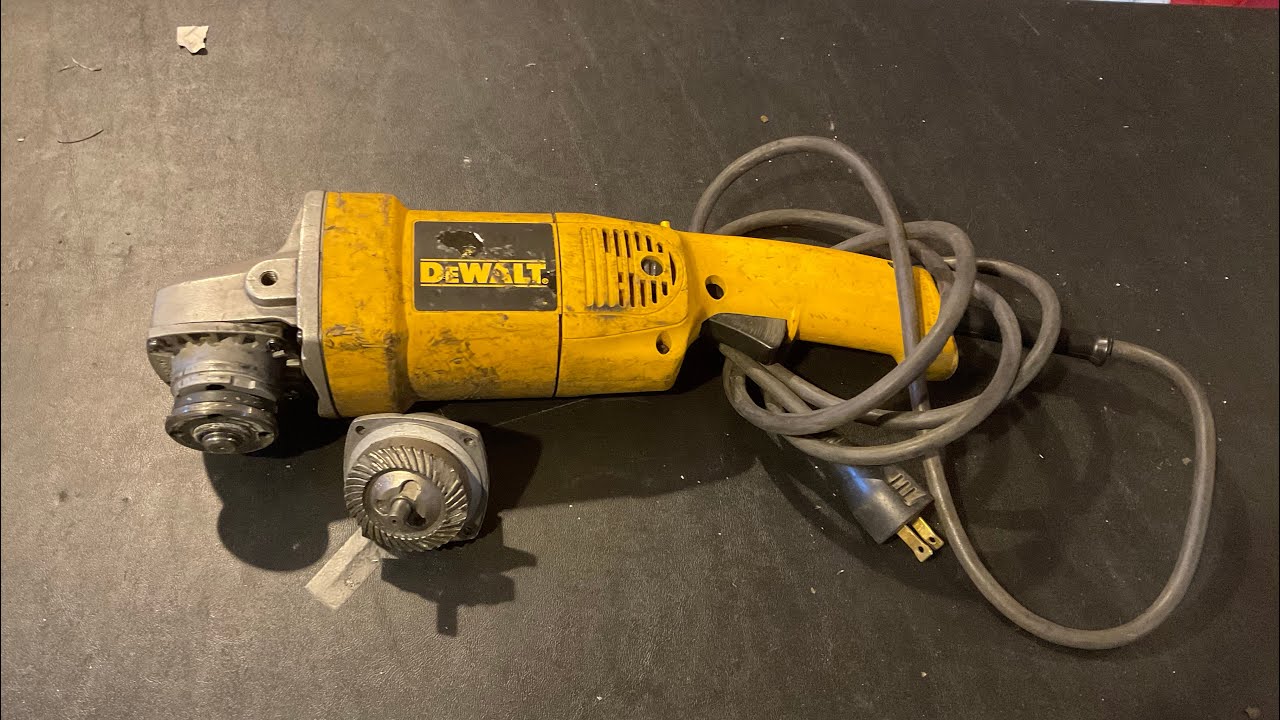 How to replace the spindle assembly on a Dewalt DW831 angle grinder ...