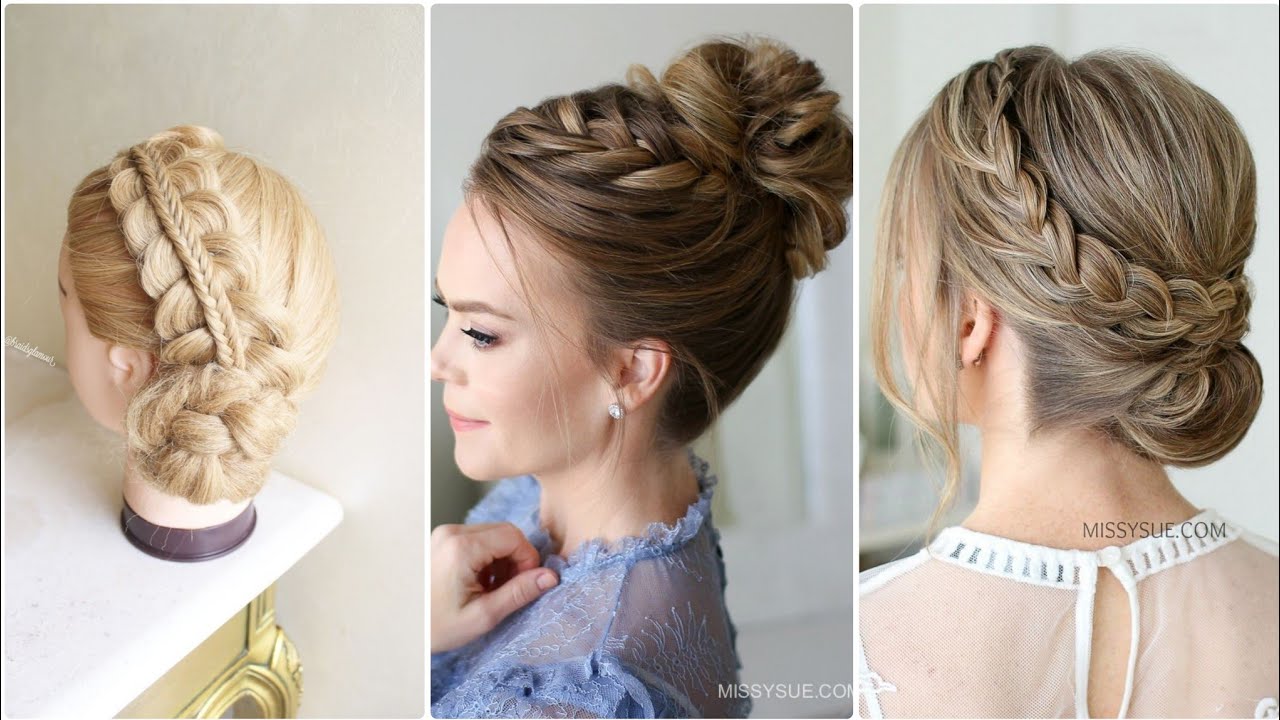 SO PRETTY BARBIE BUN WITH BRAID HAIRSTYLE - YouTube