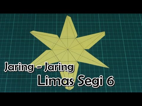 Cara membuat bangun ruang limas segi 6 dari kertas | jaring jaring ...