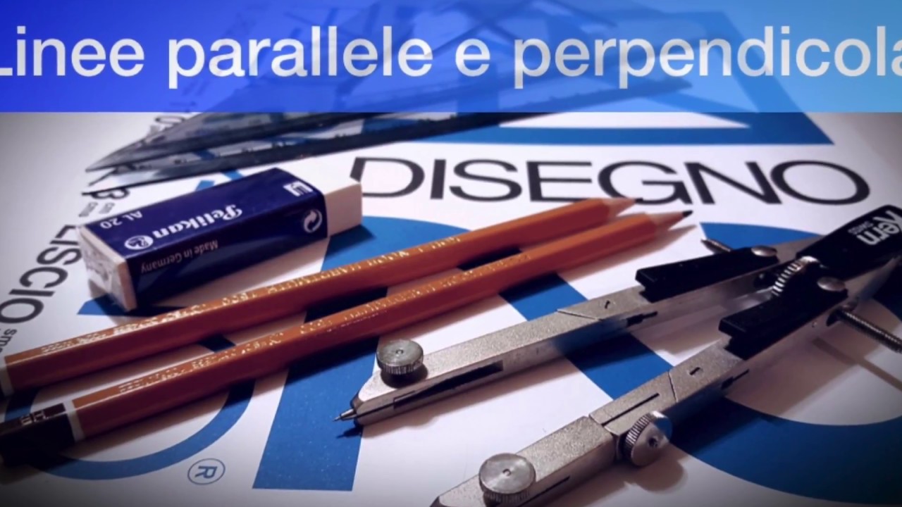 Disegno di linee perpendicolari e parallele - YouTube