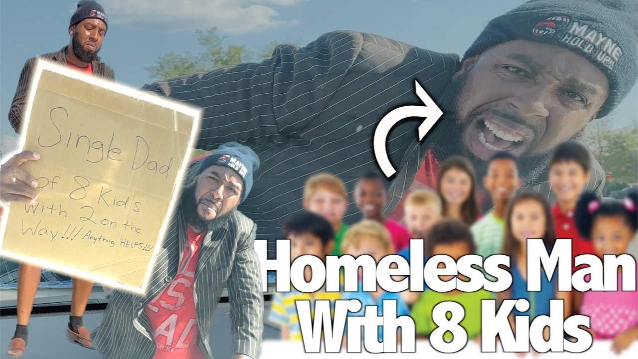 Homeless Man with 8 Kids Gets TOO FREAKY Begging For Money - YouTube