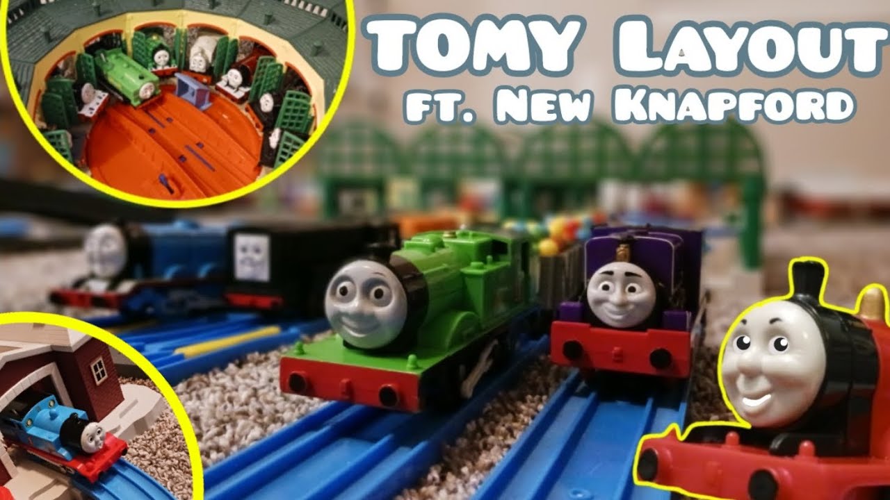 TOMY/Trackmaster Layout! | Ft. New Plarail Knapford Station - YouTube