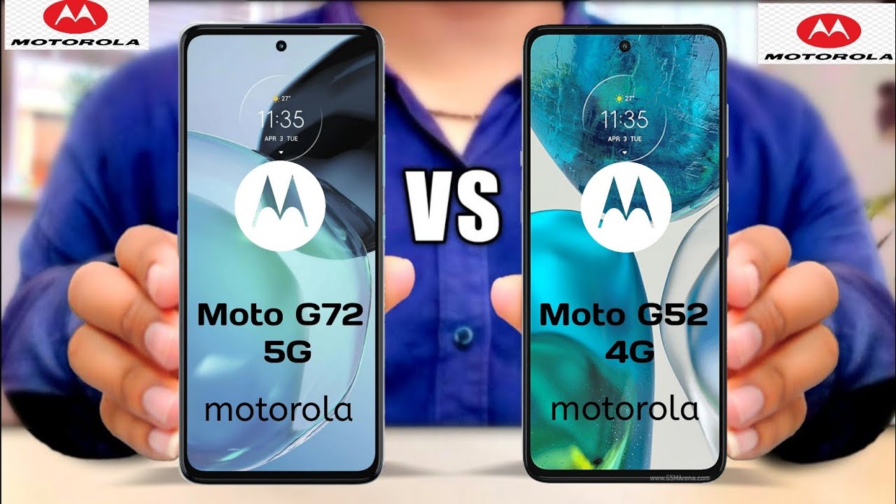 Motorola Moto G72 vs Motorola Moto G52 || Motorola Moto G52 vs Motorola ...