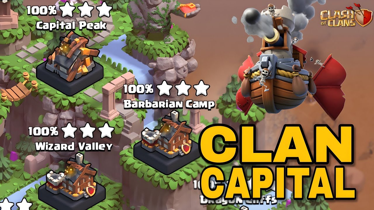 CLAN CAPITAL Attack Strategy Just 2 Shots!! Clash of Clans? - YouTube