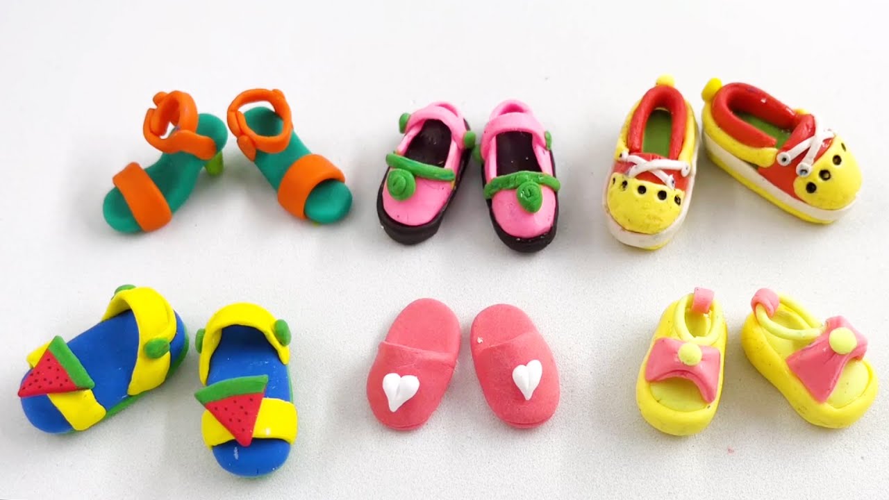 DIY Cara Membuat set sepatu Miniatur Tanah Liat Polimer | DIY Polymer ...