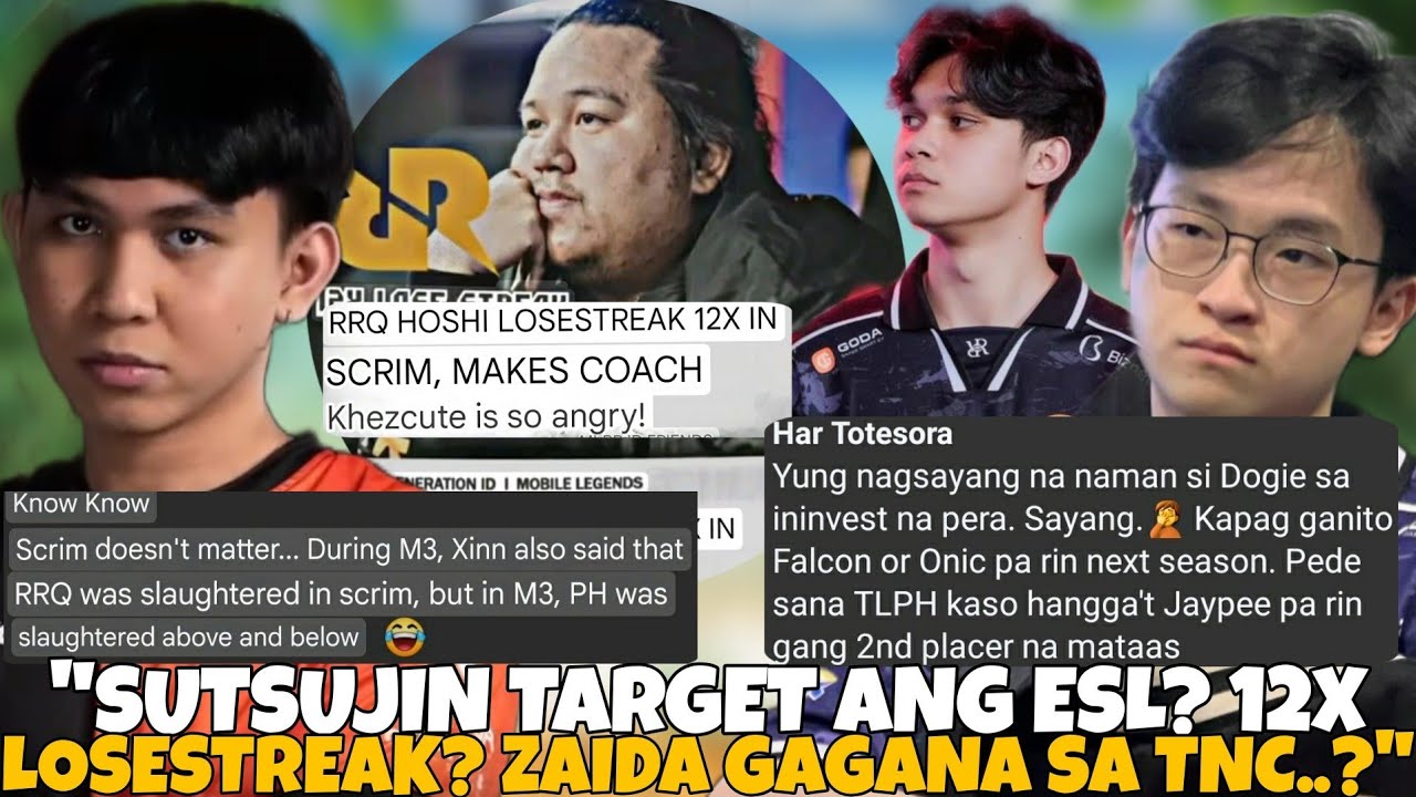 SUTSUJIN ISA ISA RAW KUKUNIN ANG KAMPEONATO? NANAMAN? RRQ COACH PROBLEMADO NA! TNC ZAIDA GAGANA ...