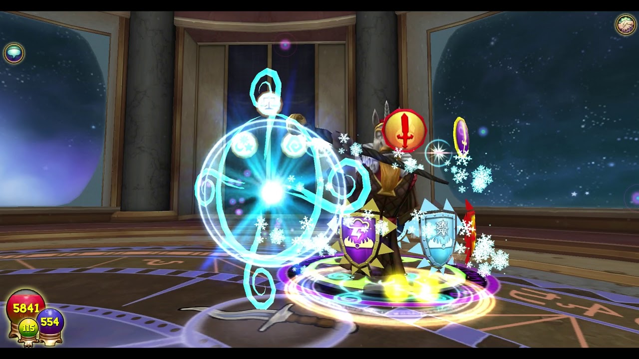 Wizard101 - ICE Spell Level 108 SNOWBALL BARRAGE Random #2 ICE - YouTube
