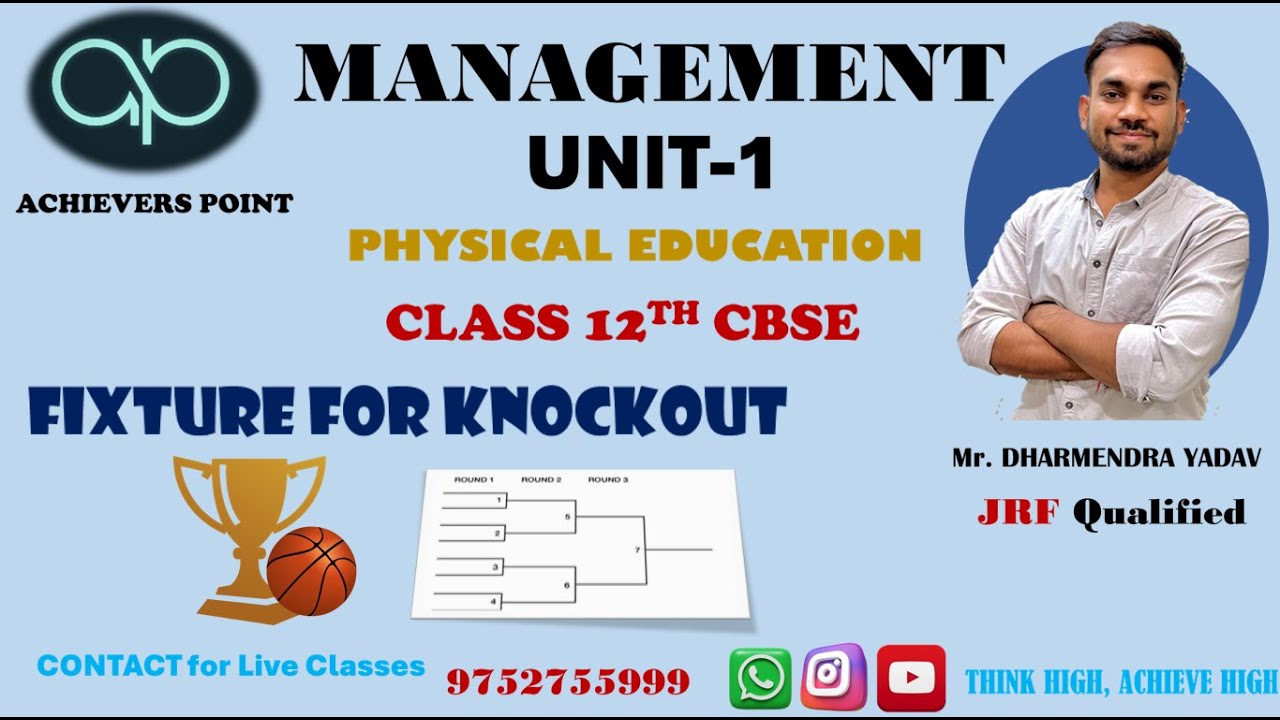 FIXTURE FOR KNOCKOUT TOURNAMENT - YouTube