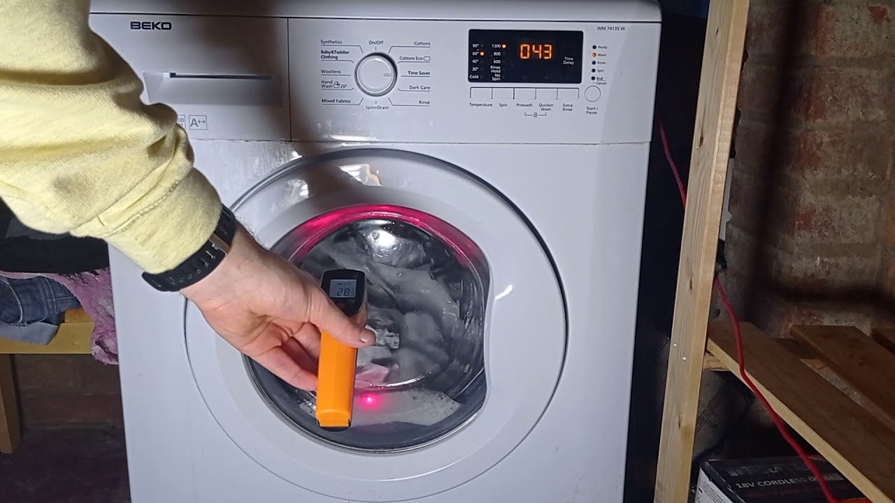 beko WM74135W - time saver 60 - YouTube